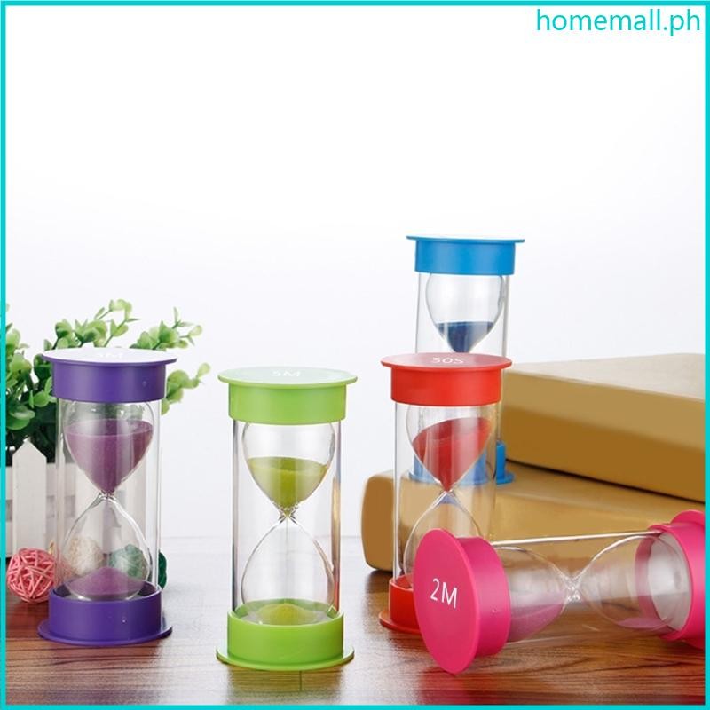 HO Colorful Hourglass Set 30s 1 2 3 5 10-Minutes Visual Timer for Kid ...