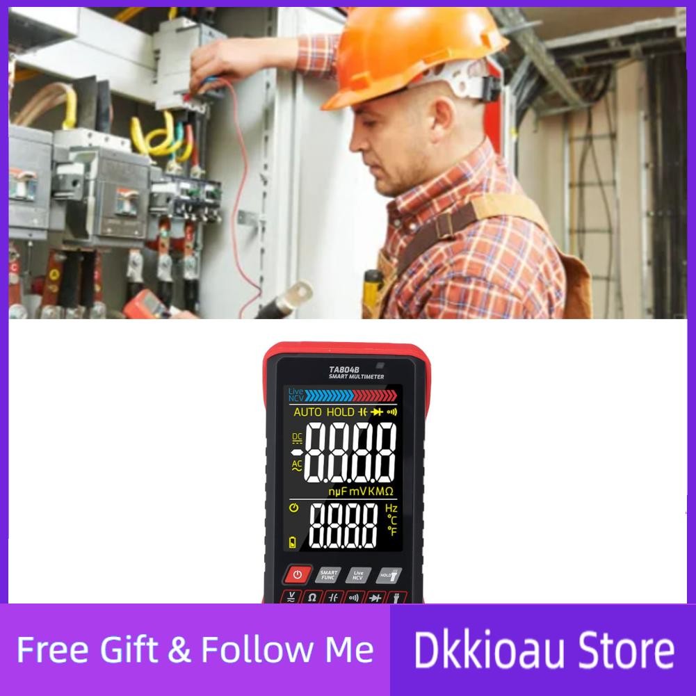 Dkkioau Digital Multimeter Color Screen NCV Ultra Thin Voltage ...