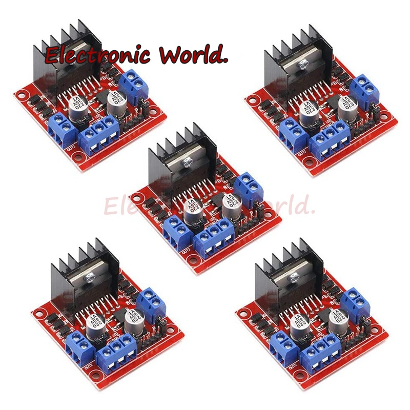 5Pcs L298N DC Dual H-Bridge Robot Stepper Motor Control and Drives ...