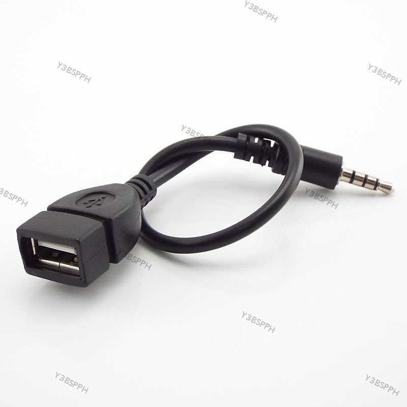 3.5mm jack male to USb Female jack 3.5 male Converter Headphone ...