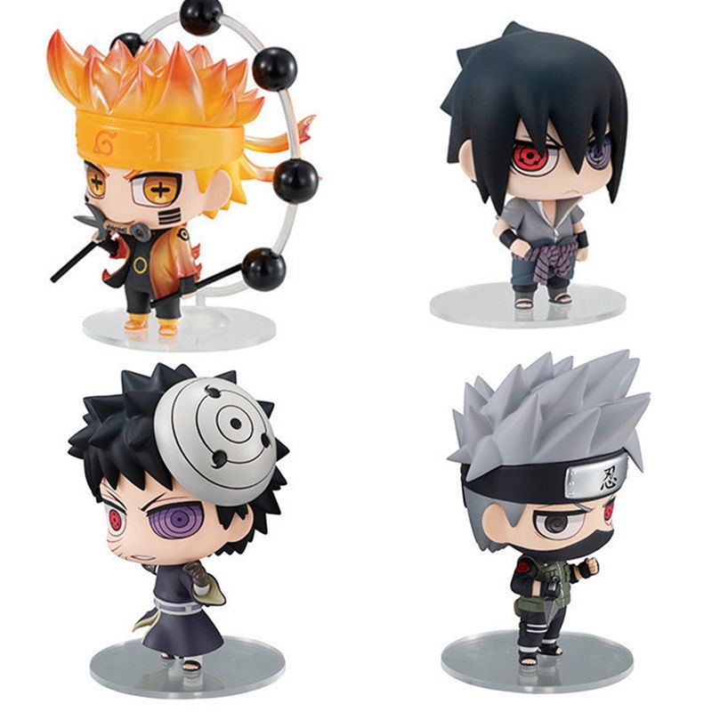 Naruto Chibi Mosquito Repellent Eyed Team Figure Set Naruto Sasuke ...
