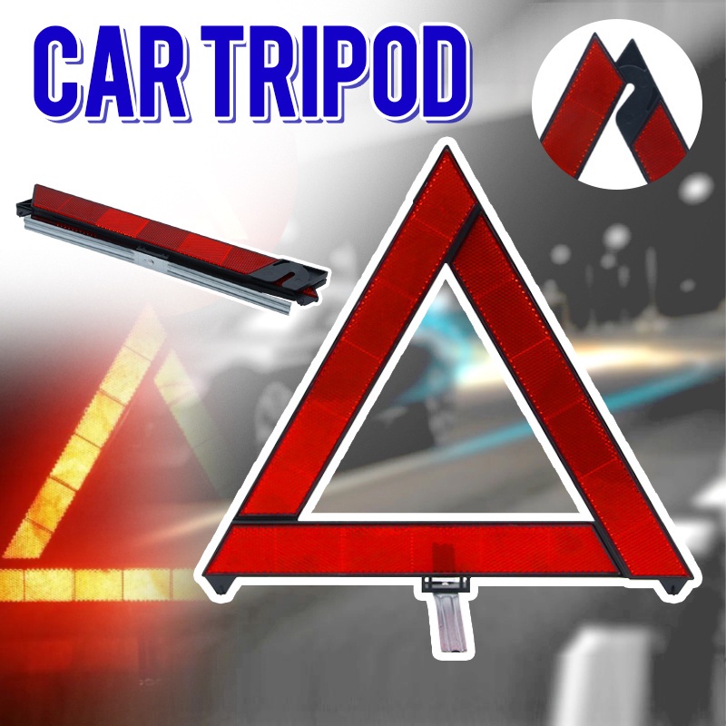 Car Vehicle Emergency Breakdown Warning Sign Triangle Reflective Road ...