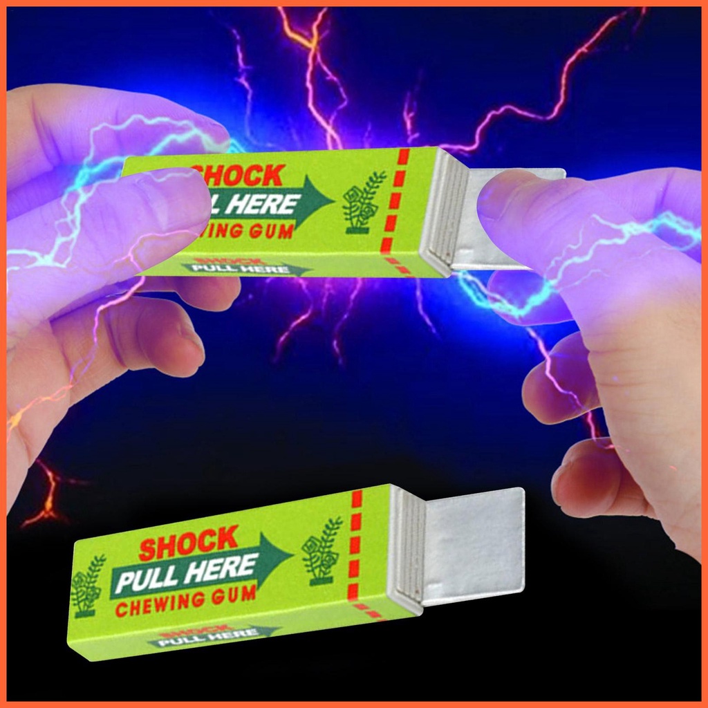 Electric Shock Chewing Gum Toy April Fool's Day Joke Gadget Halloween ...