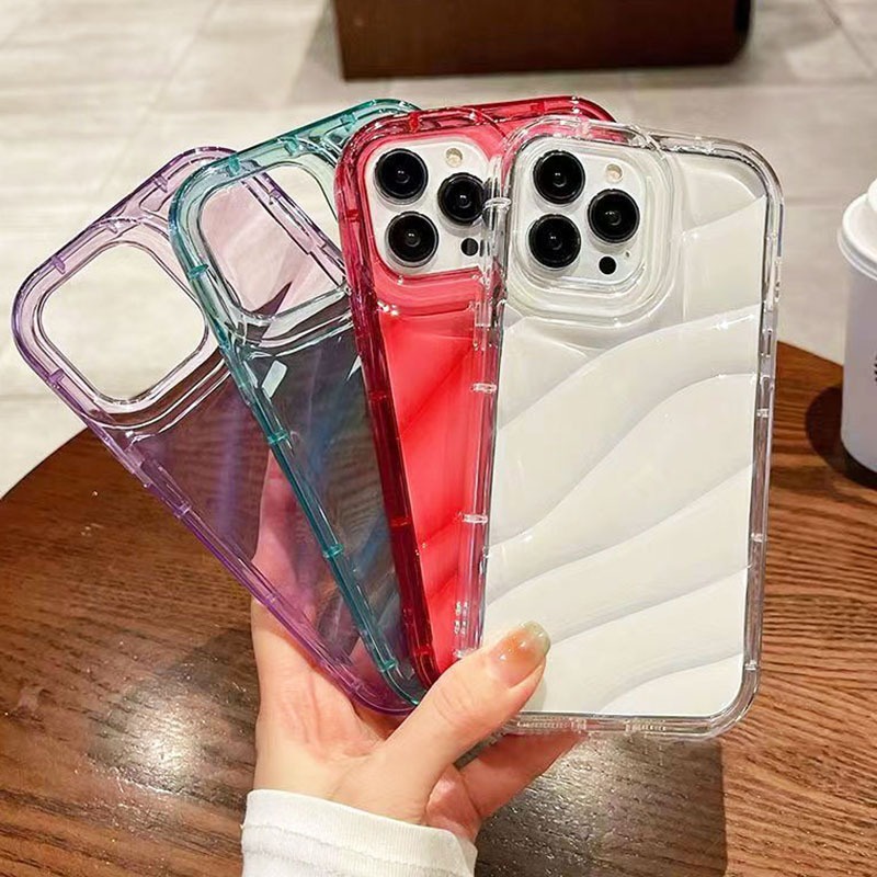 Wavy Phone Case for iPhone 16 11 12 13 14 15 Pro Max 6 7 8 Plus X XR XS ...