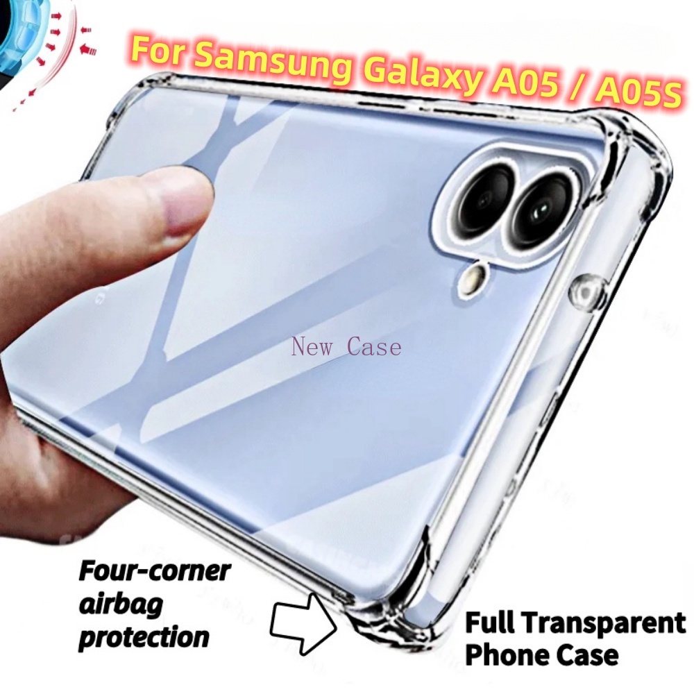 Silicone Transparent Clear Casing For Samsung Galaxy A05 A05S GalaxyA05 GalaxyA05s Shell ...