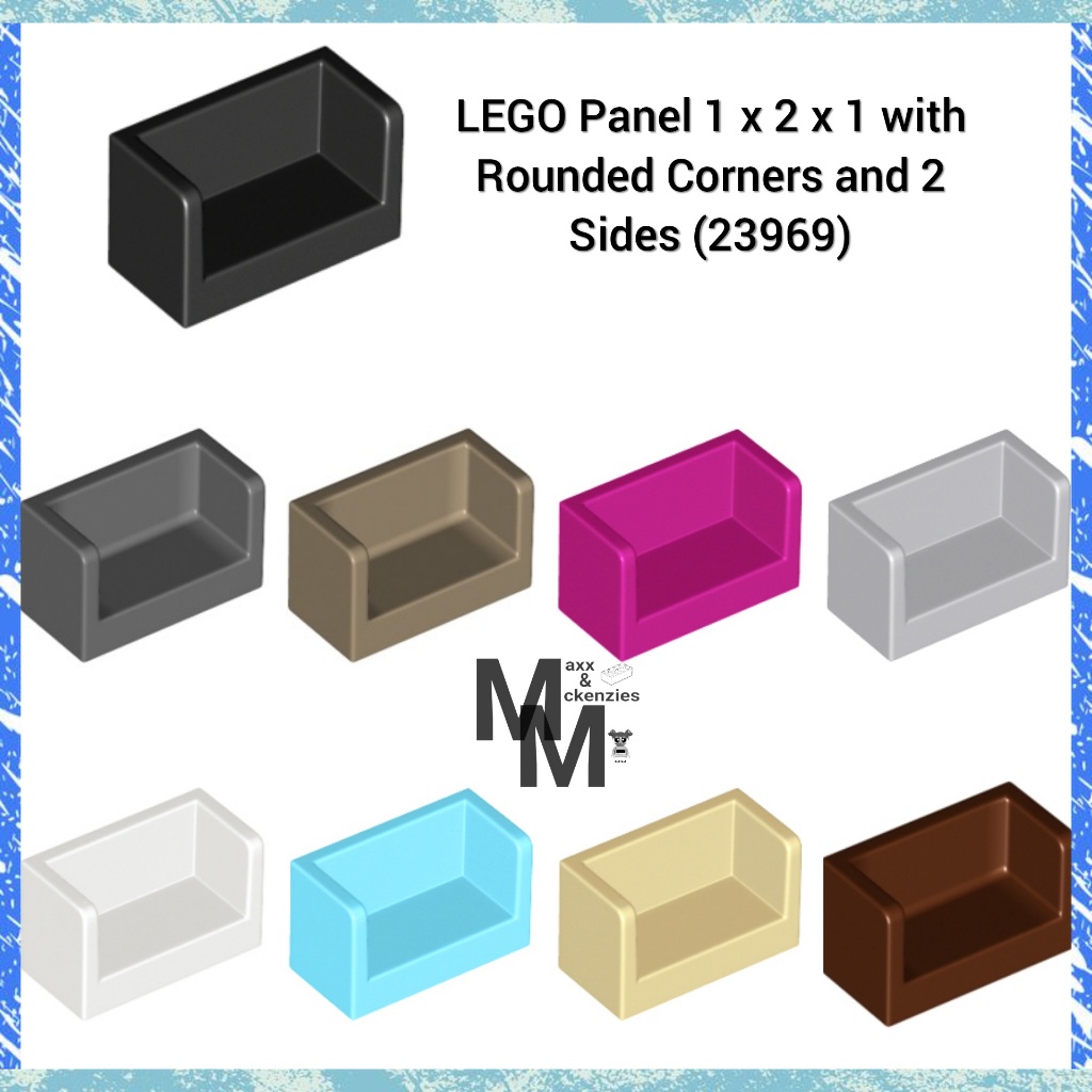Panel 1x2x1 with Rounded Corners and 2 Sides (23969) LEGO Parts ...