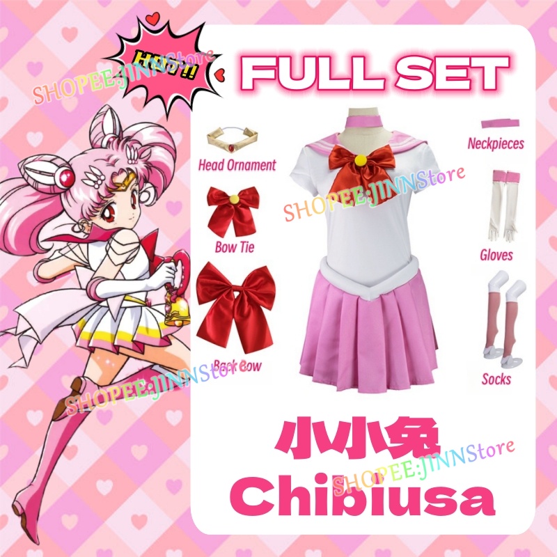 - JN - Anime Sailor Moon Cosplay Costume Chibiusa Cosplay Dress JK ...