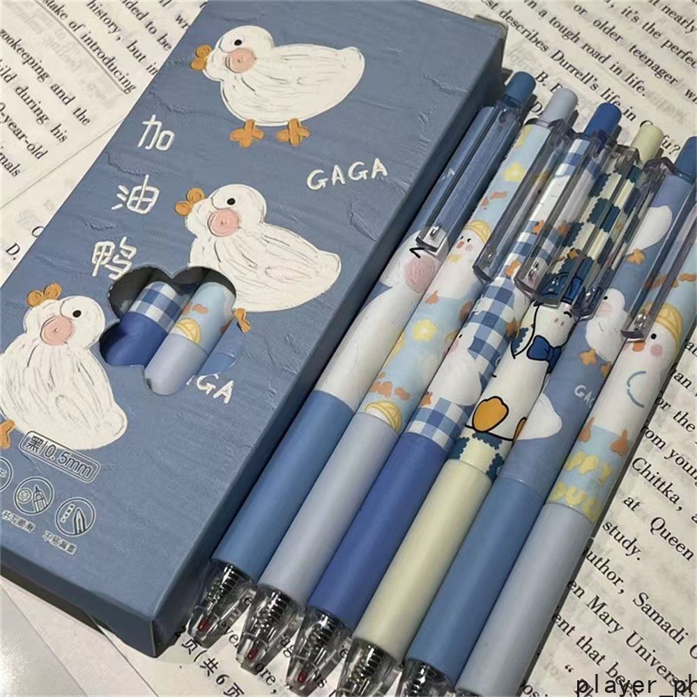Cute Limited Refueling Duck Quick-dry Brush Pen Smooth Ink Output Not ...