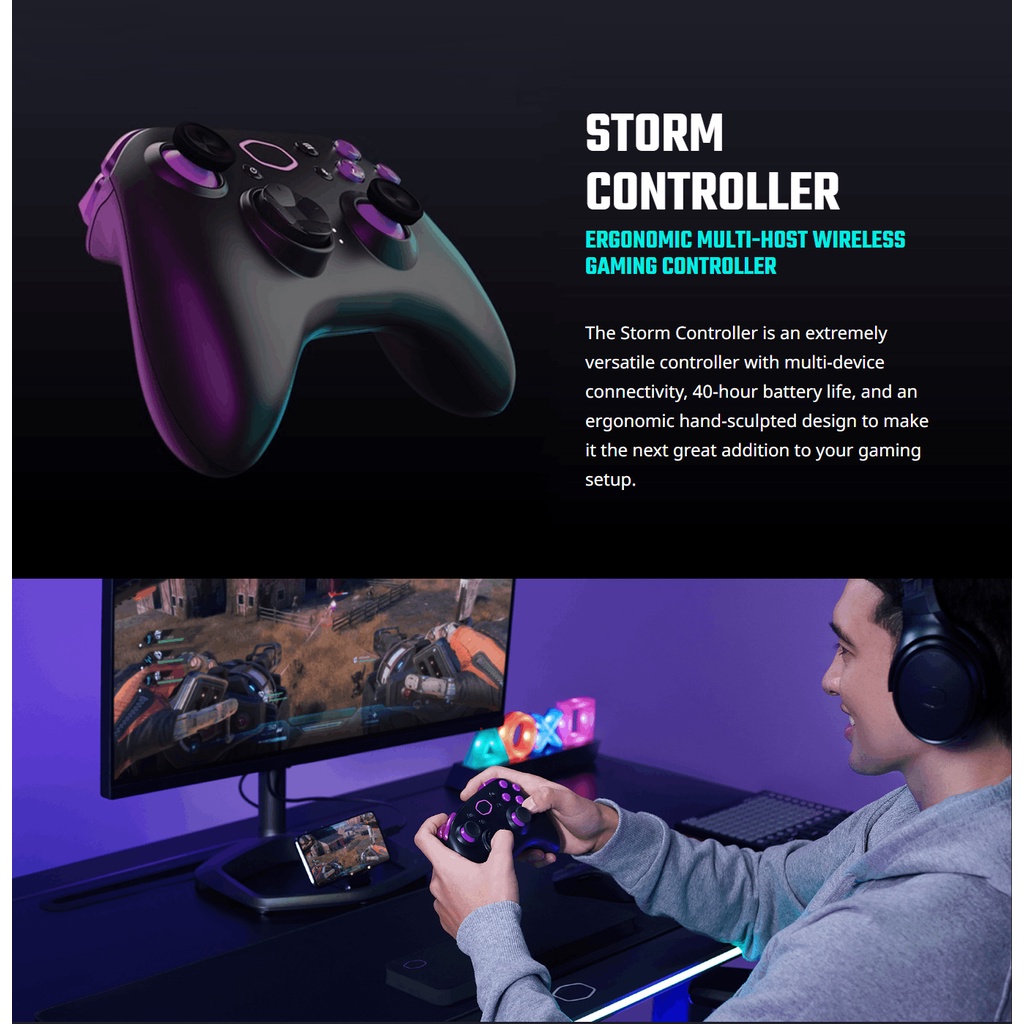 Cooler Master Storm Controller Multi-Device Connectivity Ergonomic ...