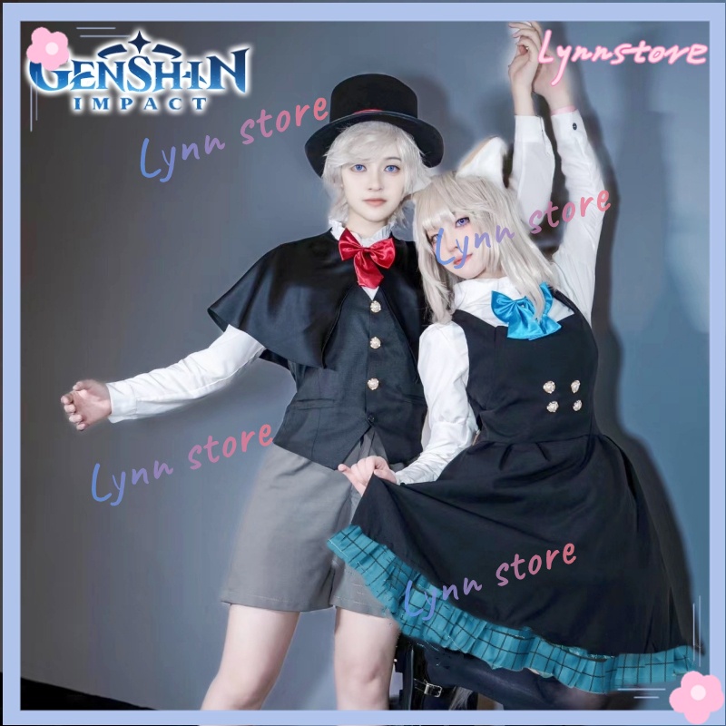 Lynette Lyney Cosplay Costume Game Genshin Impact Childhood Lyney ...