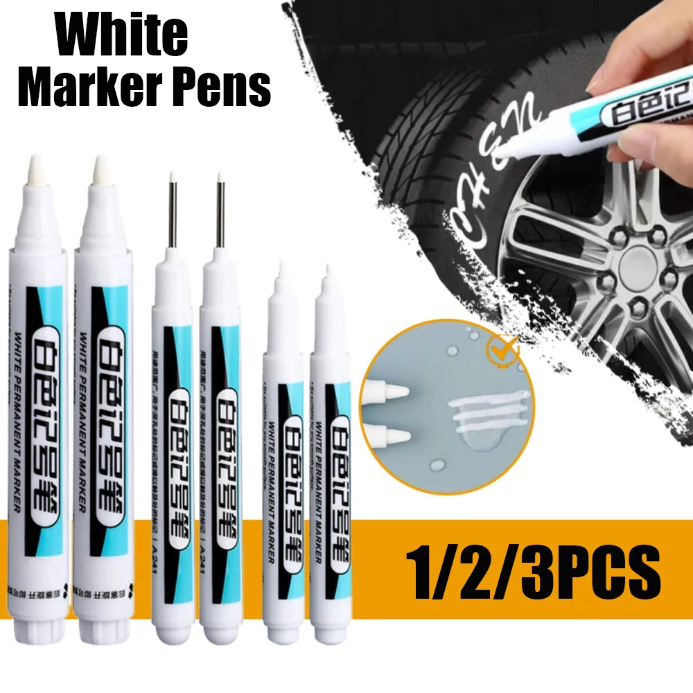 Oily White Marker Pen/Waterproof Permanent Gel Pencil/Tire Notebook ...