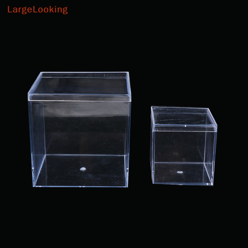 [LargeLooking] 1Pc Transparent Acrylic Boxes With Cover Plastic ...