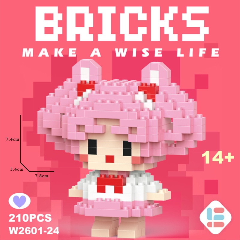 LBOYU Cute Mini Building Block Assembled Small Sanrio Particles Toys ...