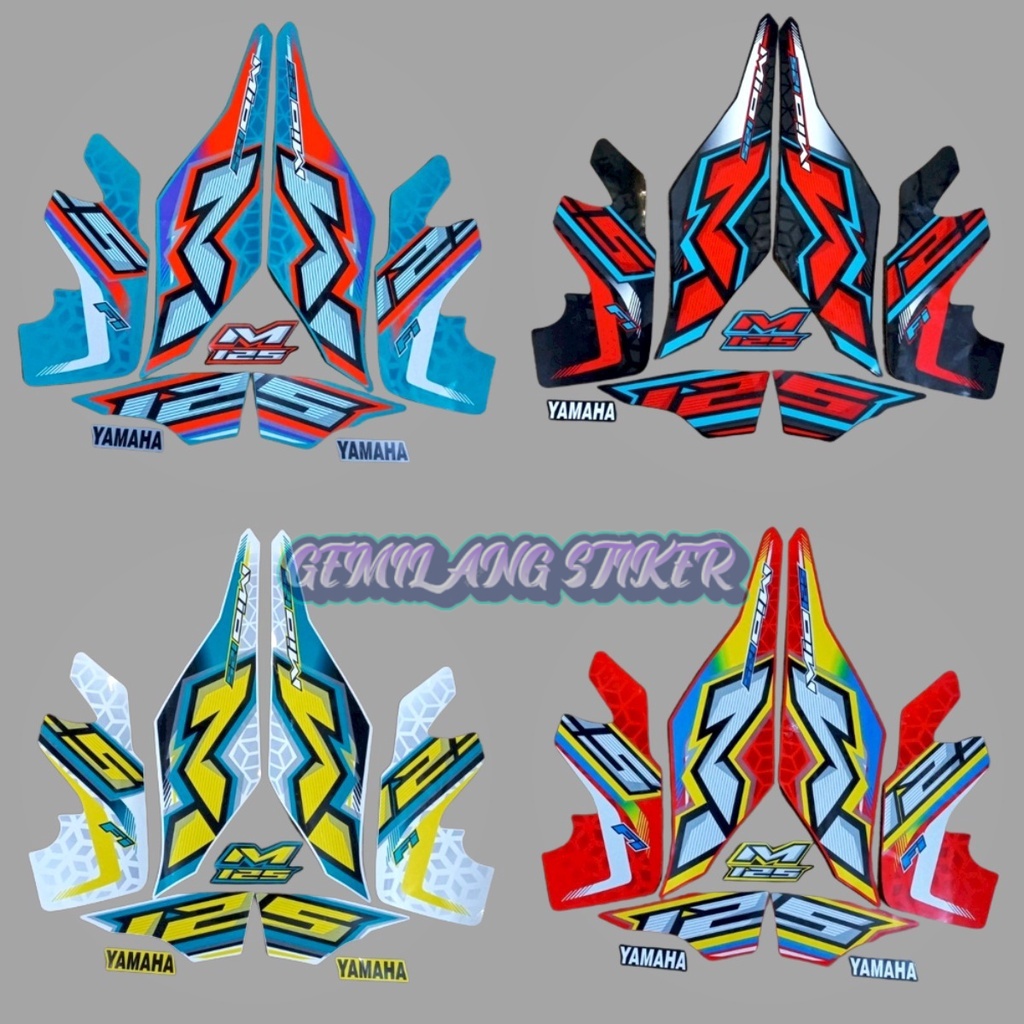 Striping Decal Polet Sticker yamaha Mio m3 125 mio125 2022 2023 Fullset ...