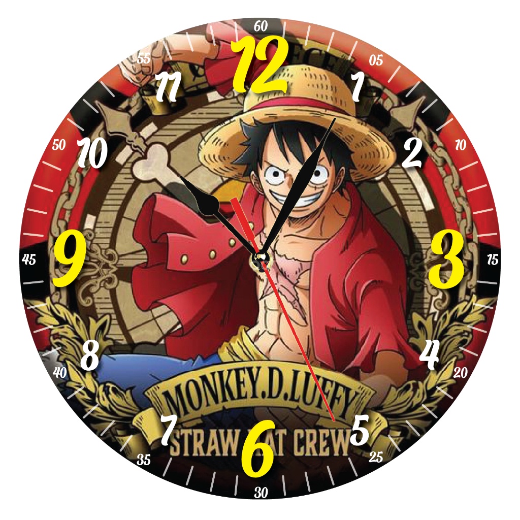 Luffy Edition Wall Clock Unique Wall Clock - ONE PIECE Wall Clock ...