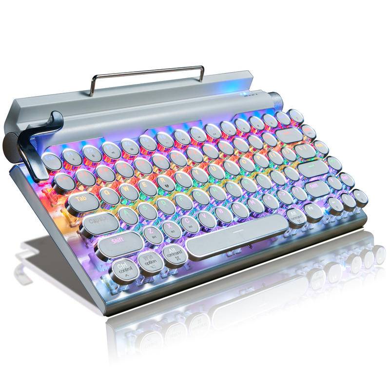 Dot retro typewriter mechanical keyboard punk keycap mobile phone ...