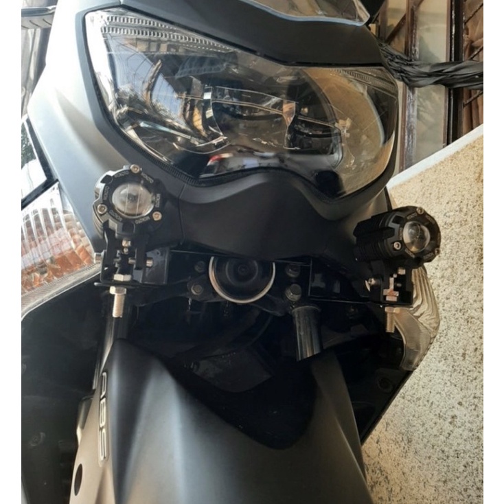 ♞Yamaha Nmax V1 2019 Mini Driving Light Bracket &Light Bracket &Blue ...