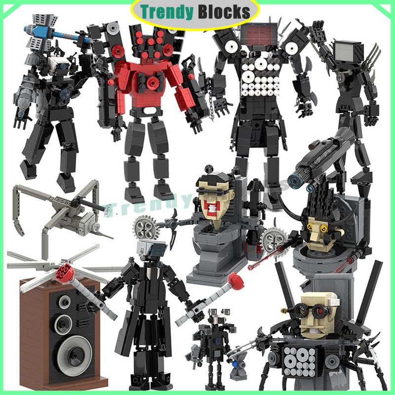 Toilet Man Series Complete Set of Toilet Man VS Monitor Man Building ...