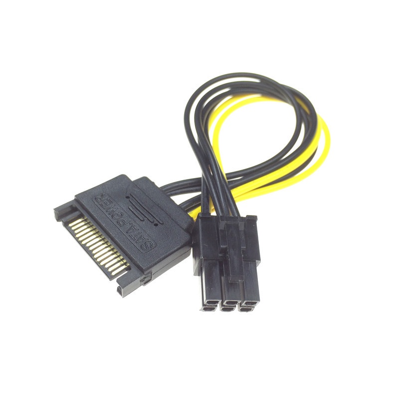 Desktop Computer sata to 6pin Graphics Card Power Conversion Cable ...