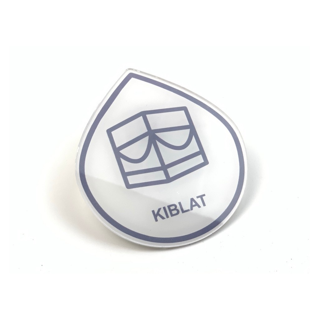 Kiblat Acrylic Board | Room Indicator | Acrylic Qibla Sign Board ...