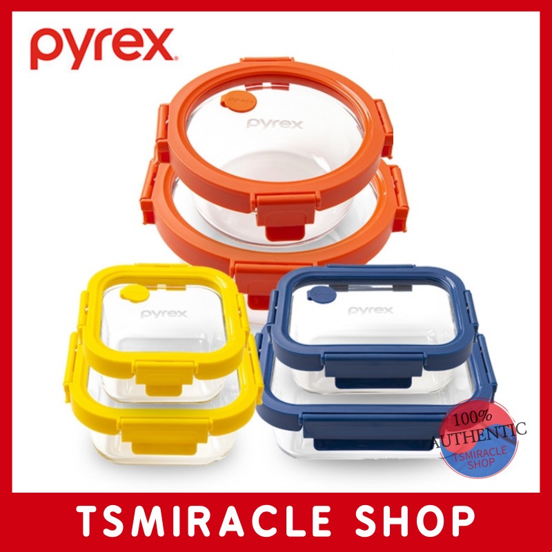 Pyrex glass container Steam&All Glass Airtight Container square ...
