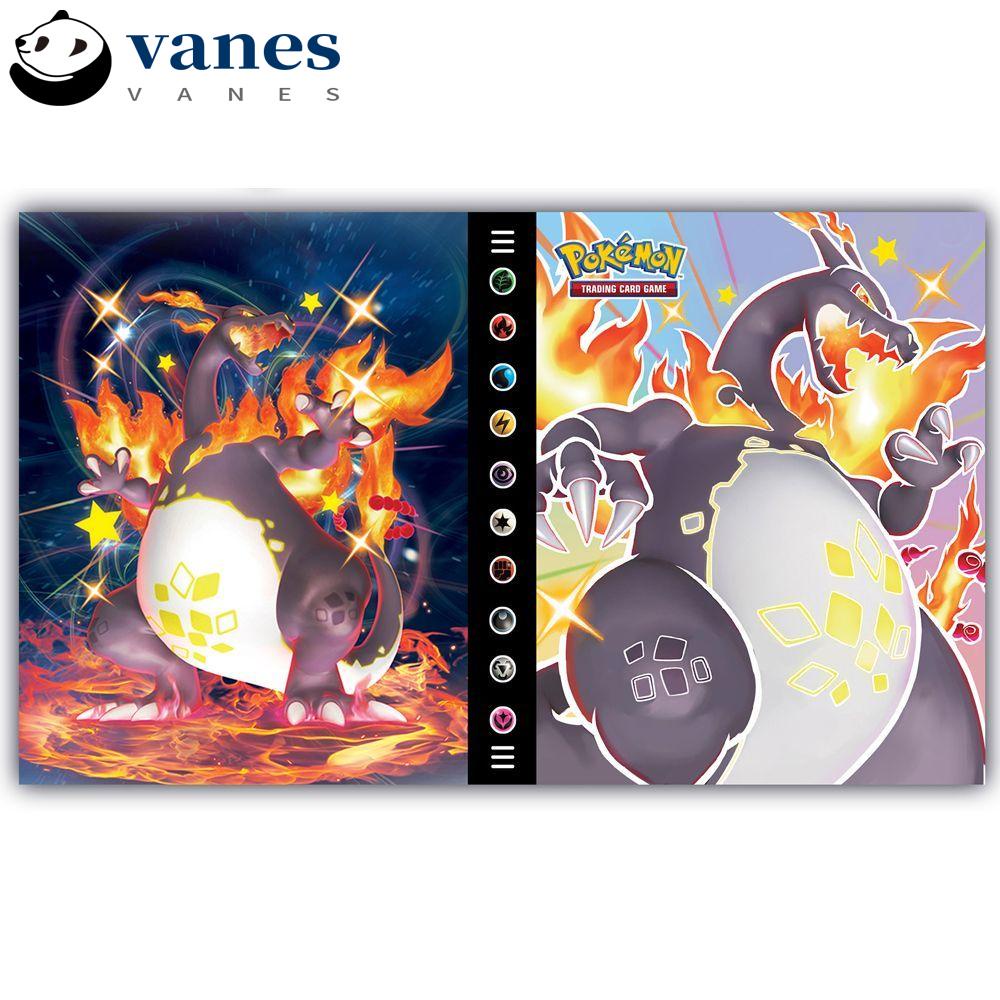 VANES Pokemon Cards Album Christmas Gift Cool Pokemon Map Binder Pocket ...