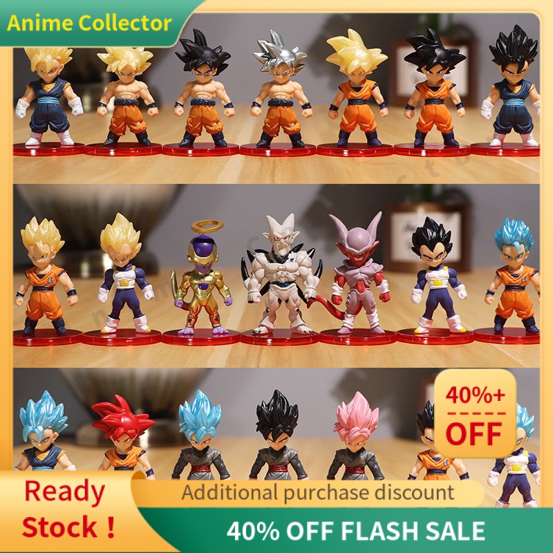 Dragon Ball Super Full Set of 21 Dolls Goku Gohan Vegeta Saiya Doll ...