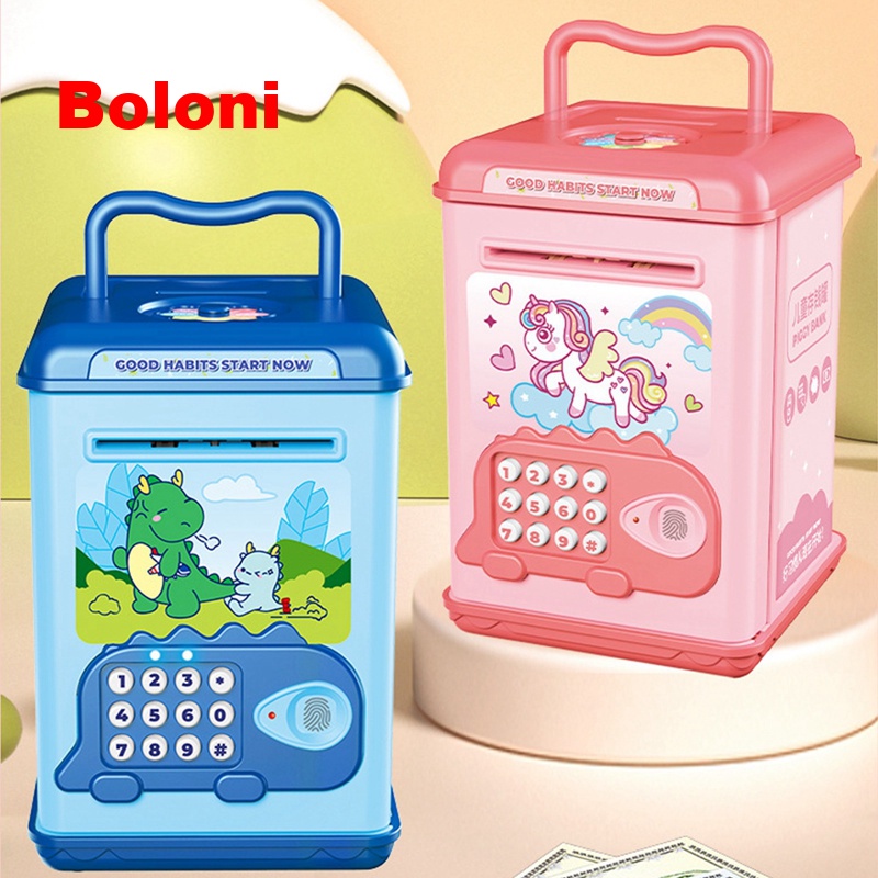 Boloni Unicorn Saving Box Electronic Piggy Bank For Kids Toy Atm Saving Bank Password Safe, Cash ...