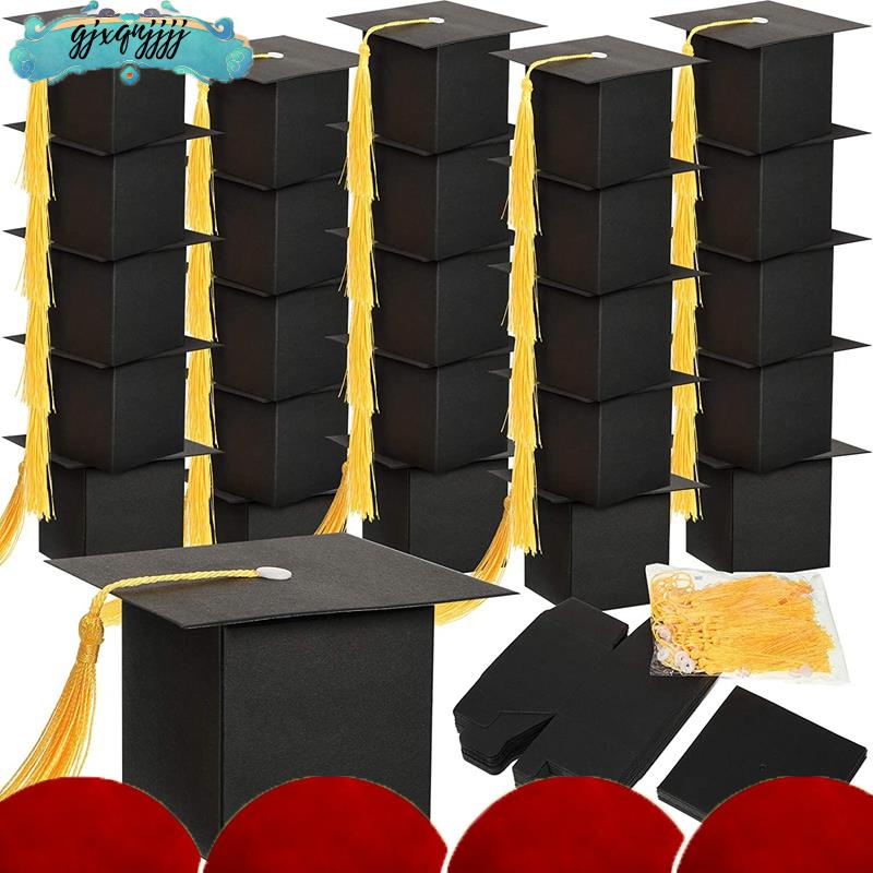 gjxqnjjjjGraduation Decorations 50PCS Graduation Candy Box DIY Grad Cap ...