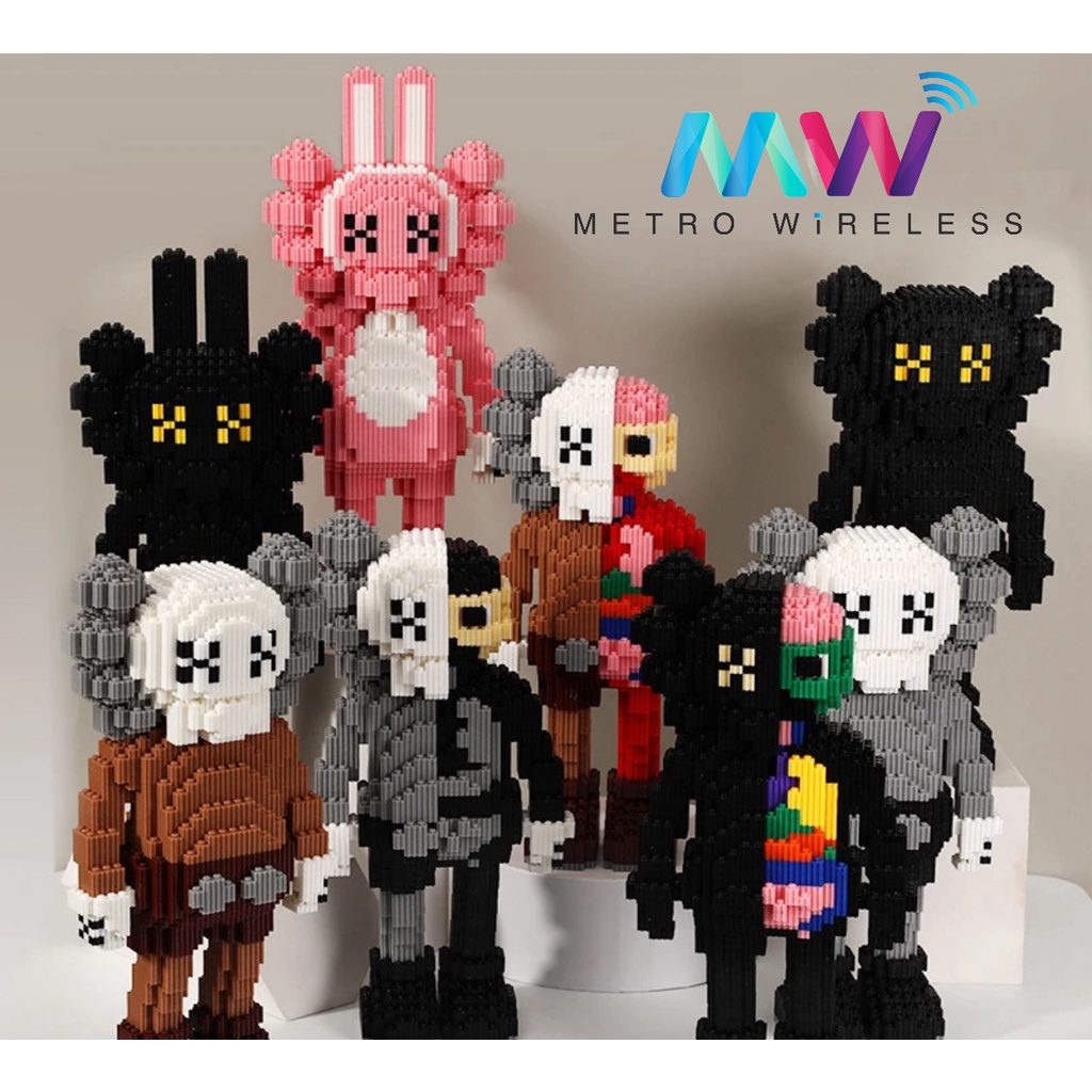 Kaws Figure Building Blocks Cartoon Toy Kids Adults Gift Lego | Shopee ...