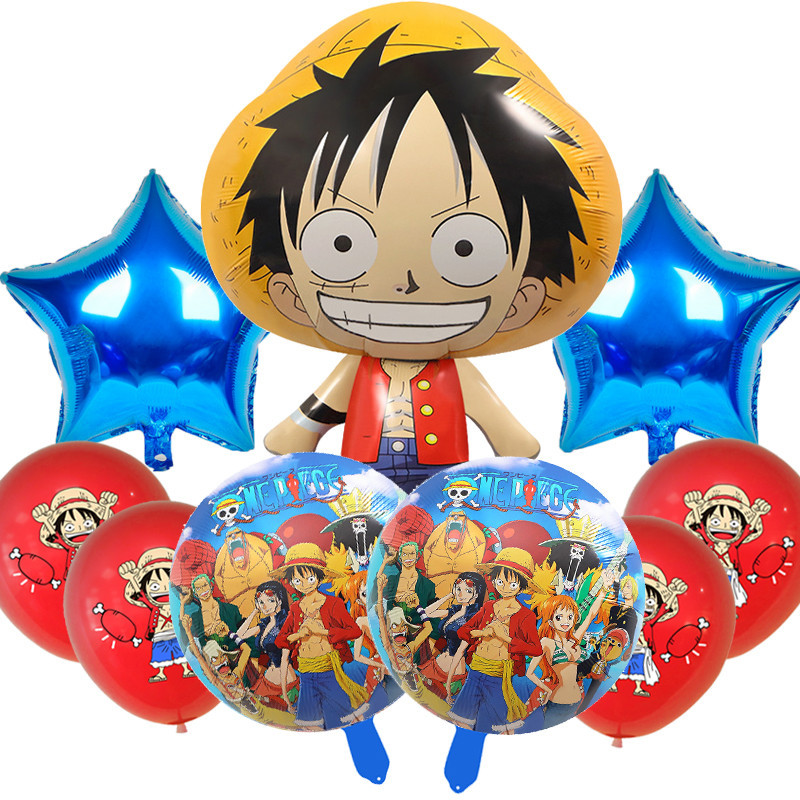 One Piece Balloon Luffy Birthday Party Decoration Cartoon Balloons ...