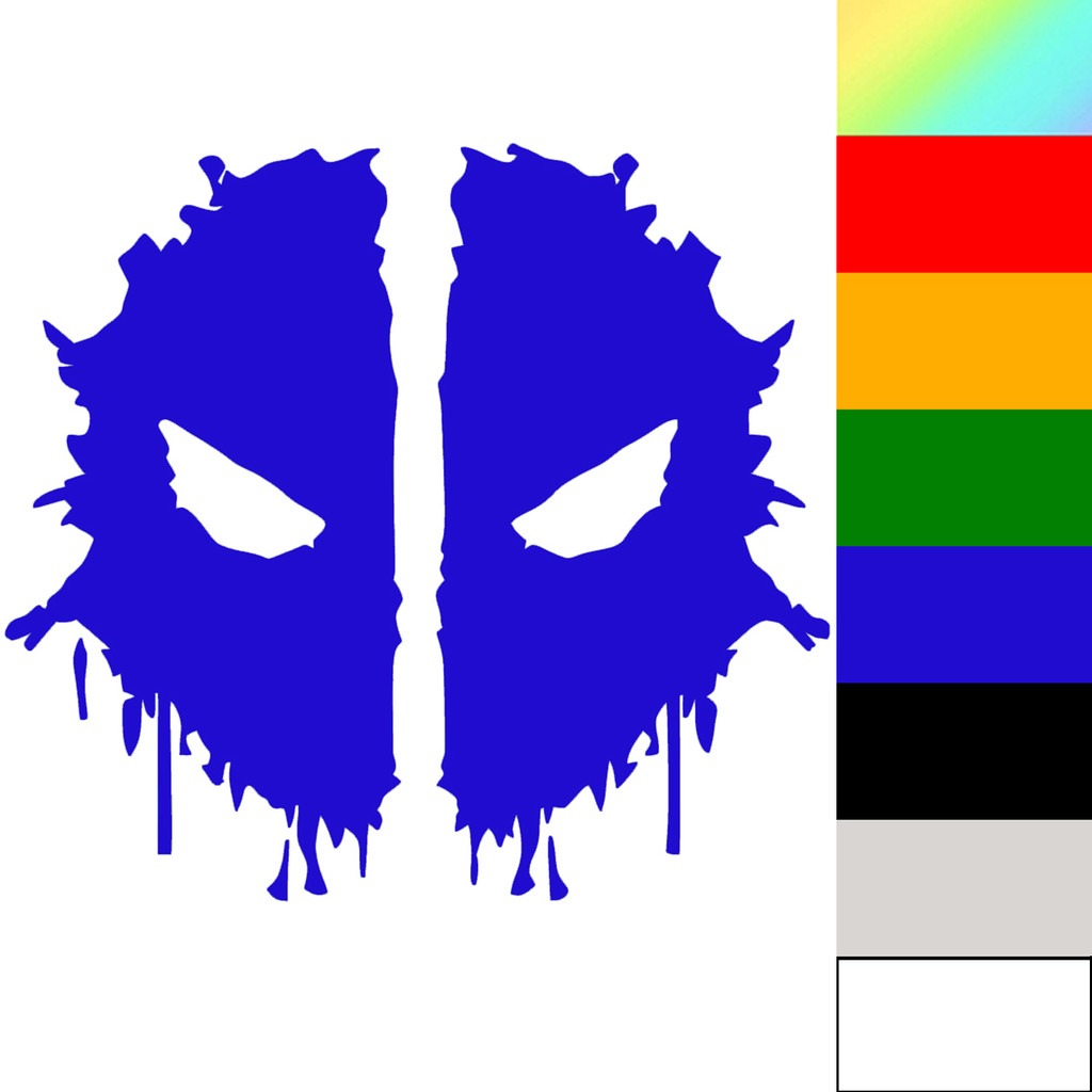 Cool Venom Cartoon Silhouette Reflective Colorful Stickers Eight Colors ...