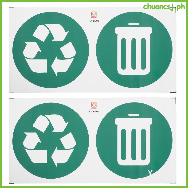 Recycle Stickers Trash Can Outdoor Garbage Classification Bin Labels ...