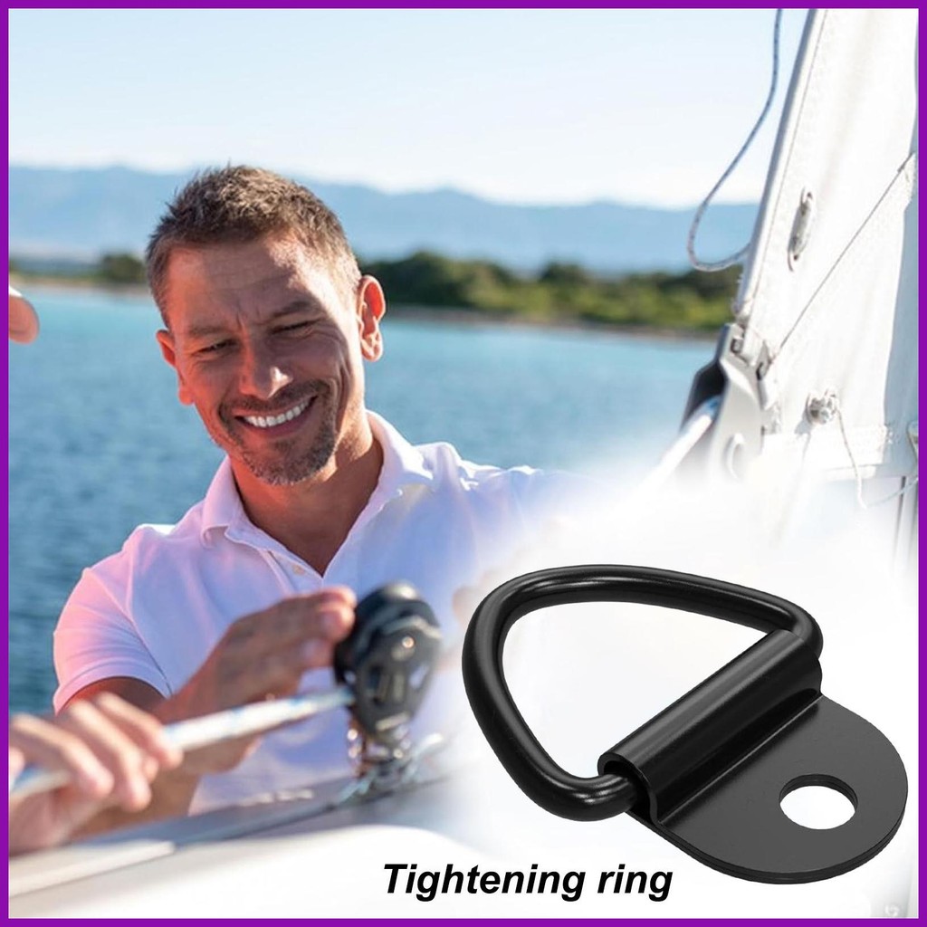 Trailer Tie Down Stainless Steel Hooks 10 Pieces Horse Tie Ring Trailer ...