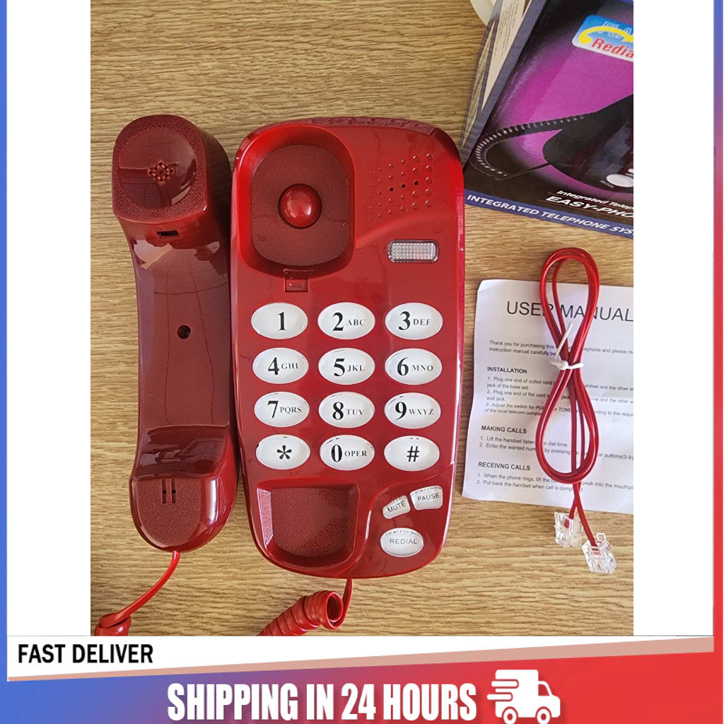 [Fast Shipping] Wall Mounted Corded Phone Desktop House Phones NEW ...