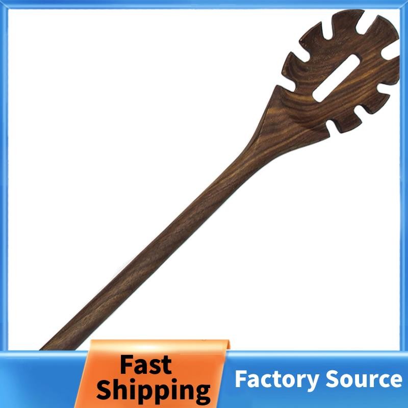 Walnut Wood Spaghetti Pasta Server Long Handle Wooden Pasta Spoon with ...