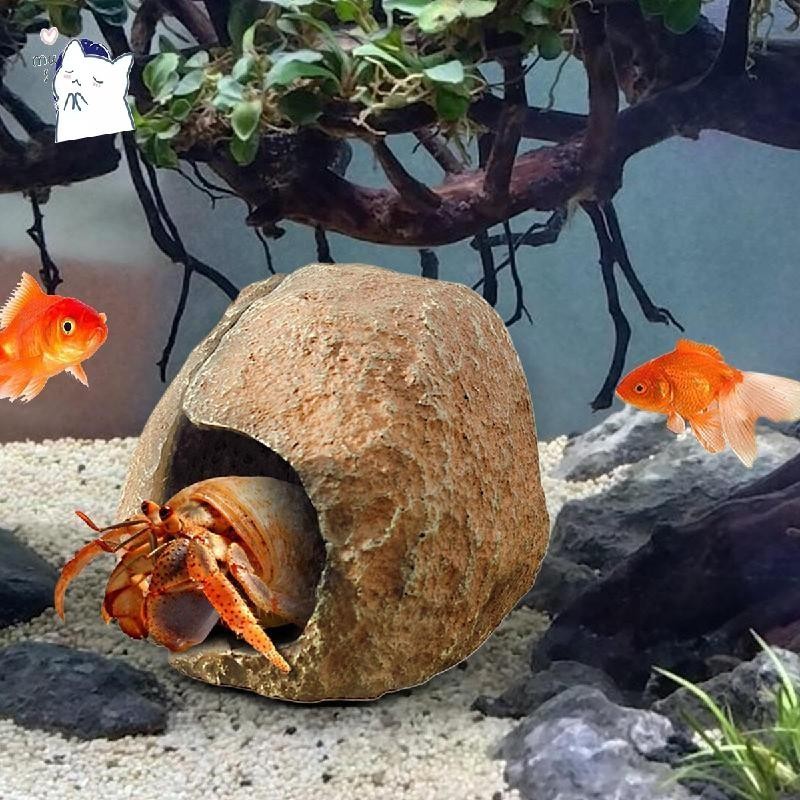 Magnetic Reptile Hide Cave Simulated Rock Appearance Shelter House ...