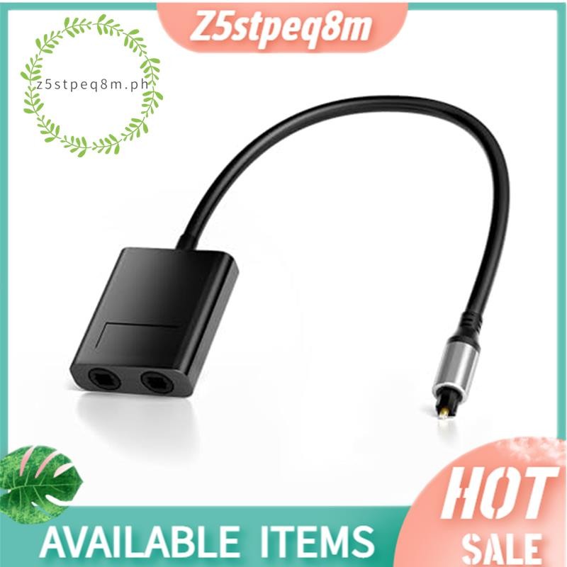 Optical Audio Cable Splitter 1 in 2 Out Support LPcm2.0, Dolby Digital ...