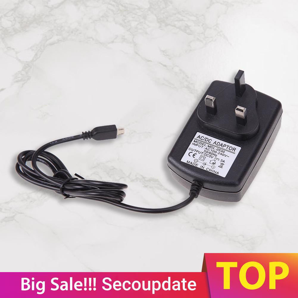 British AC to DC 5V 3A Micro USB Power Adapter, Suitable for Windows ...