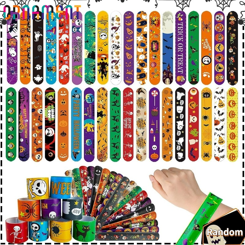 Halloween Slap Bracelets / Funny Ghost Party Happy Halloween Party ...