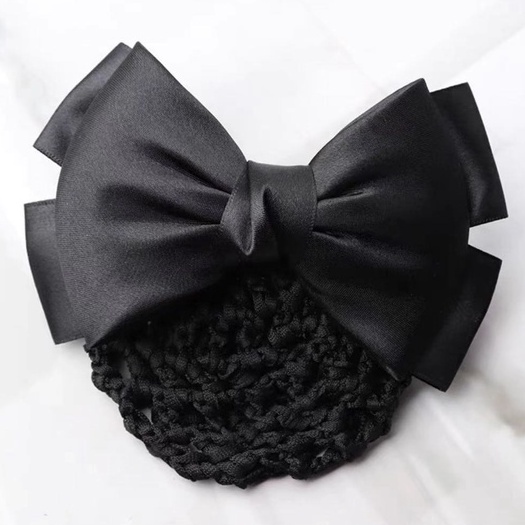 Hair Net clip ribbon for office work clip with net ribbon Hair Tie ...