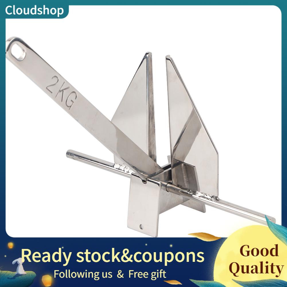 Cloudshop 2kg Boat Anchor for Boats 17 to 22 Feet Stainless Steel ...