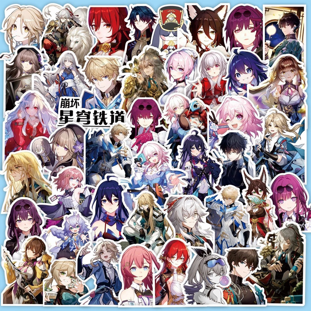 Honkai: Star Rail Stickers Mei Raiden Bronya Zaychik Kiana Kaslana ...