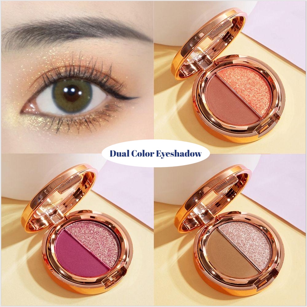 Two in one eye shadow plate waterproof sweat proof, and non smudging ...