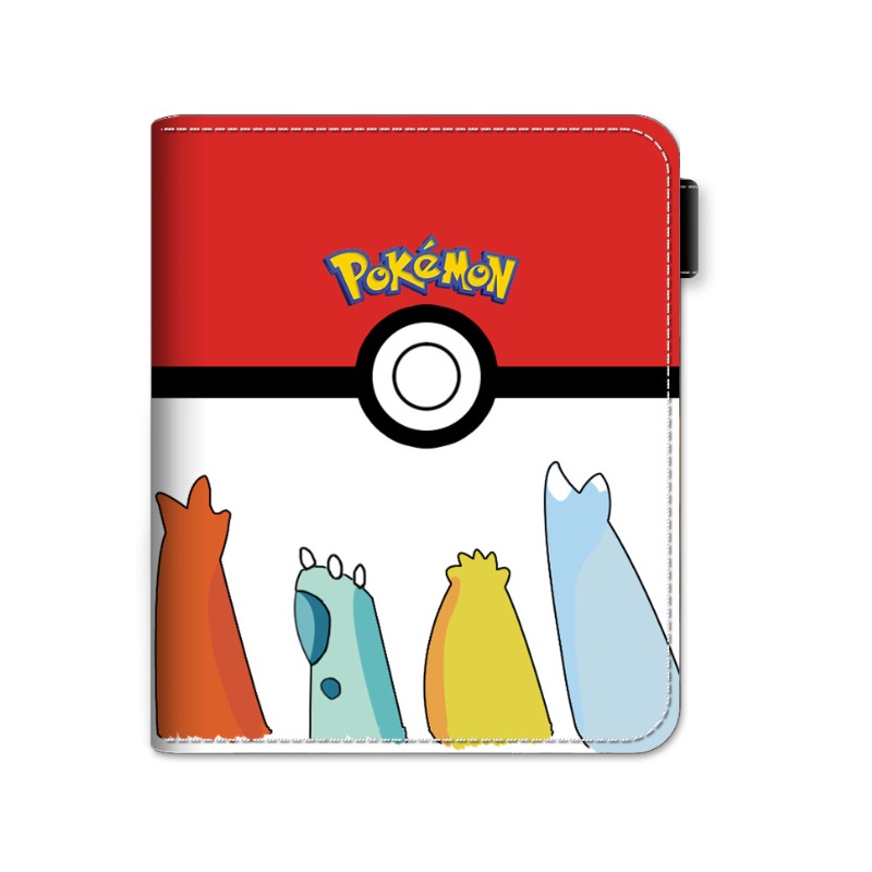 Pocket Monster Pokemon Short PU Button Wallet Cute Purse with Zipper ...