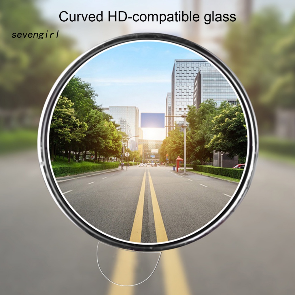 SEV Wide-angle Blind Spot Mirror 360° Adjustable Wide Angle Car Blind Spot Mirrors Enhance ...