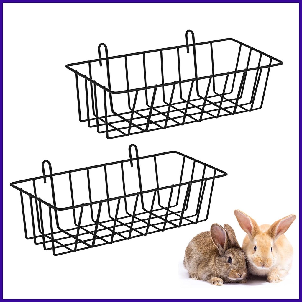 Rabbit Hay Holder 2Pcs Cage Hay Holder Metal Rabbit Feeder Bunny Hay ...