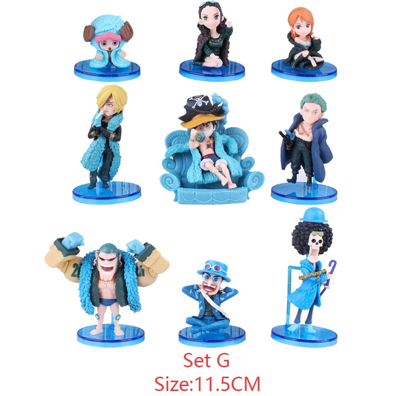 New One Piece 5 Pcs/Set Luffy GEAR 5 Nika Sun God Zoro Chopper Nami ...