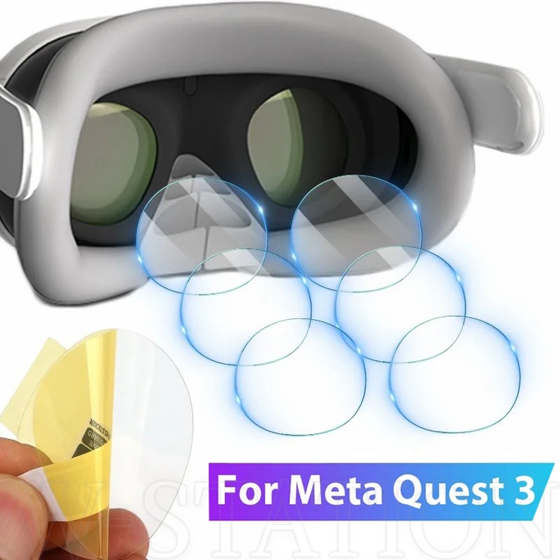 Compatible With Meta Quest 3 VR Helmet Lens Protective Soft Film / Not ...