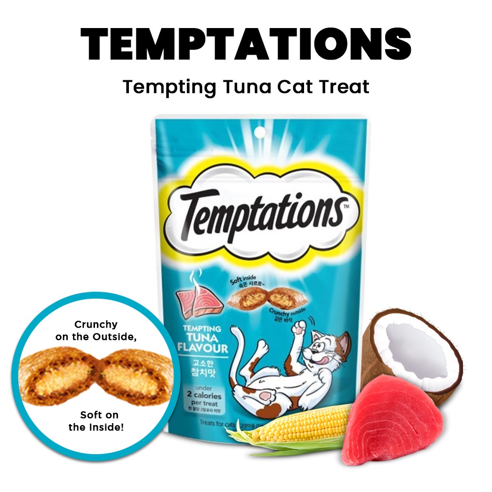 PP Temptations Tempting Tuna Cat Treat 85g | Shopee Philippines